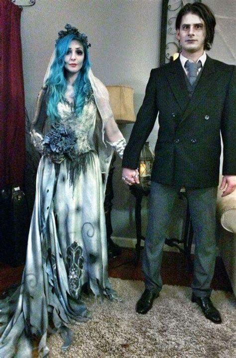 Pin By Sam N On Cosplay Corpse Bride Costume Couple Halloween