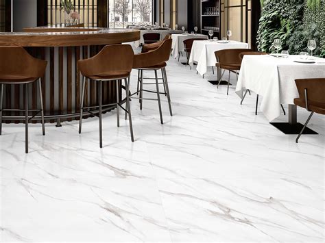 Alto Bianco Polished Porcelain Tile Floor And Decor
