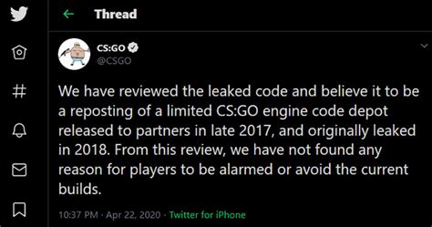 Valve Says Don T Be Alarmed About The Leaked Cs Go Source Code Software News Hexus Net
