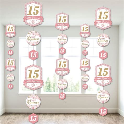 Mis Quince Anos Centerpieces Monicas Party Decorations Quinceñera
