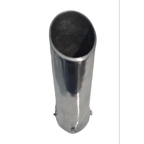 Ponteira De Escapamento Longa Universal Cromada Shopee Brasil
