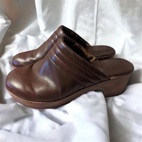 Boc By Born Josie Clogs Slip On Mules Brown Size Depop
