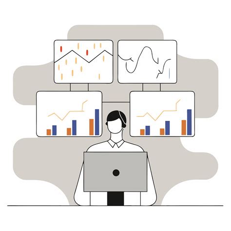 Analyst Monitors Data Graphs On Multiple Screens Vector Free Business Image On Unsplash