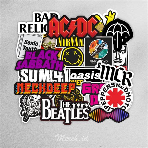 Jual Stiker Band 20 Pcs Bahan Graftac Laminasi Waterproof Kiss Cut