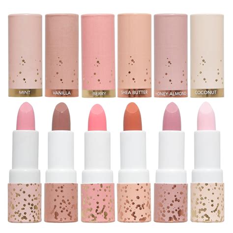 Ellen Tracy Juego De Bálsamo Labial Teñido Rosy Nudes De 6 Piezas De Larga Duración