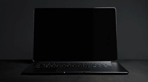 Premium Photo Computer Border Sleek Modern Laptop On Black Background