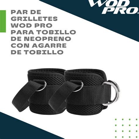 Par De Grilletes Wod Pro Para Tobillo De Neopreno Con Agarre De Tobillo