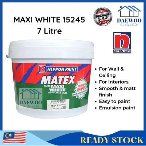 Nippon 7l Matex White Bs9102 15245 Maxi White Lazada