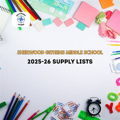 [sodu How To] Know Your Supplies For Githens Middle School 2025 26