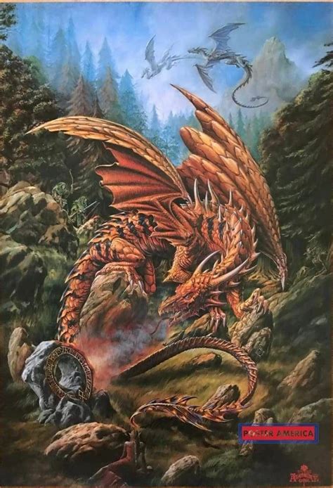 Fantasy Elves And Dragons
