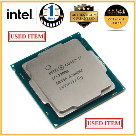 Sold Out Intel Core I7 7700k Processor Used Second I7 7700k