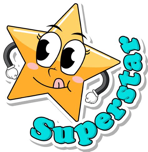 A Super Star Icon Comic Style 8189450 Vector Art At Vecteezy