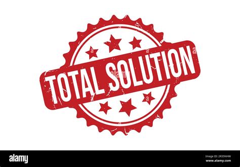 Total Solution Rubber Stamp Seal Vector Stock Vector Image And Art Alamy