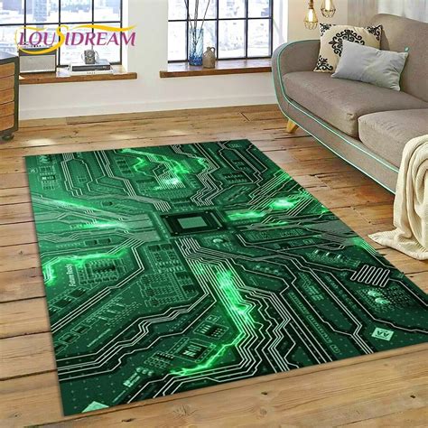 Large Carpet Circuit Board Chip Carpet Cpu Pcb Rug For Home Living Room Bedroom Sofa Doormat Large Carpet Circuit Board Chip Carpet Cpu Pcb Rug For Home Living Room Bedroom Sofa Doormat