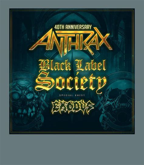 Anthrax And Black Label Societys 2023 North American Tour Digital Art