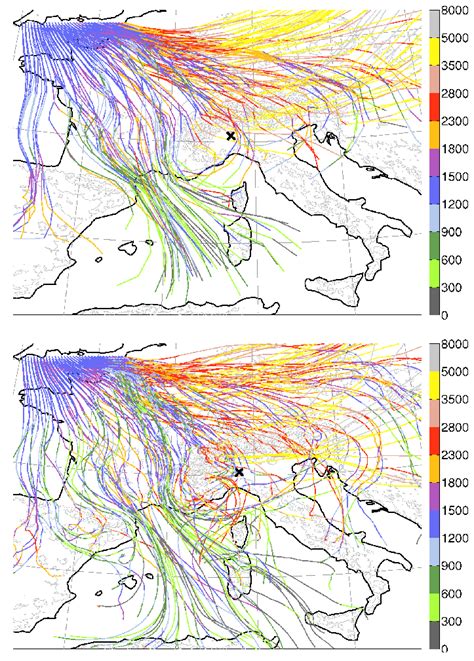 offline trajectories based on three hourly output top and online download scientific diagram