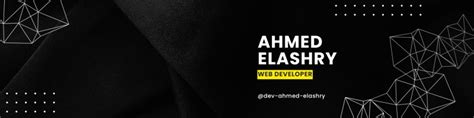 ‏ahmed Elashry‏ ‏frontend Developer React • React Native • Typescript • Nextjs Focused On