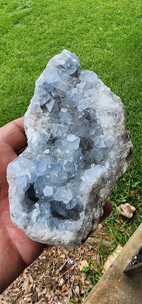 Celestine Geode Etsy