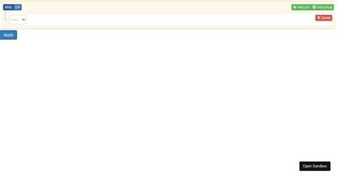 Querybuilder Codesandbox