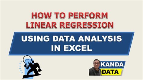 How to Perform Linear Regression using Data Analysis in Excel - KANDA DATA