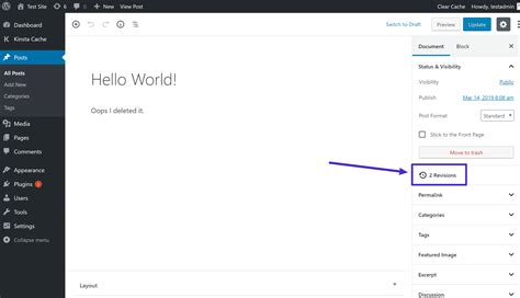 How To Undo Changes In WordPress Revisions Autosaves Snapshots