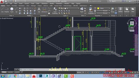 المقاطع الهندسية بشكل عام Section Autocad الدرس الاول الاوتوكاد Youtube