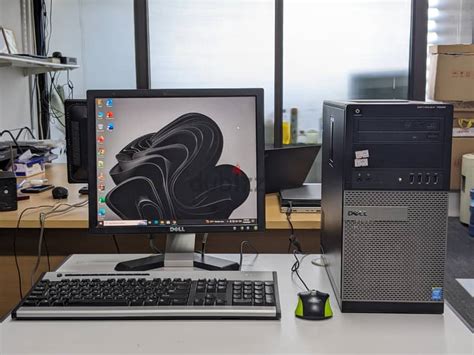 Dell Core I5 Computer Set 17 Hd Monitor 4gb Ram 500gb Hdd Good Work