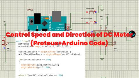 Arduino Blink Control Speed And Direction Of DC Motor