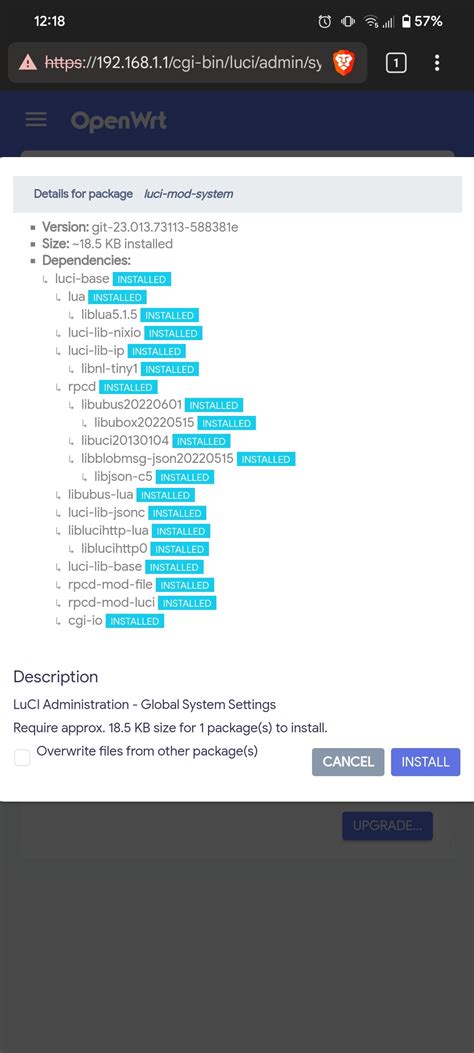 do you recommend updating packages as per screenshots r openwrt