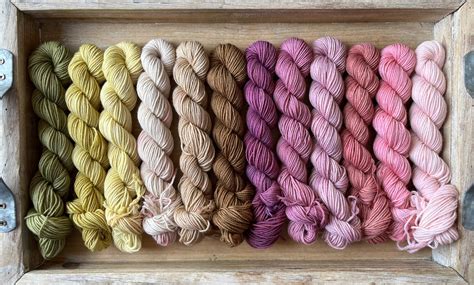 12 Skein Mini Yarn Fade Squishy Sock Base Hidden Pond Yarns
