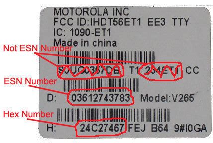 ESN Electronic Serial Number Tech FAQ