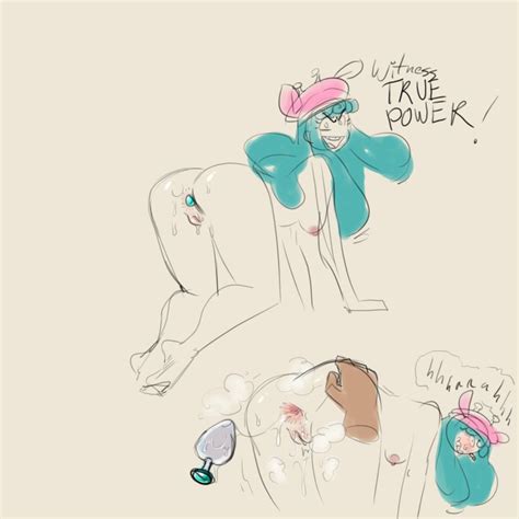 Rule 34 1girls Anal Anus Blue Buttplug Blush Buttplug Female Gaping