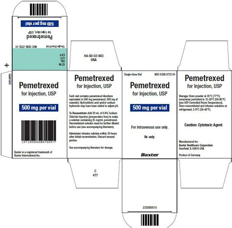 Pemetrexed Package Insert Prescribing Information