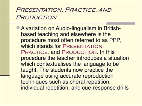 Ppt Methods And Approaches In Teaching English As A Foreign Language Powerpoint Presentation