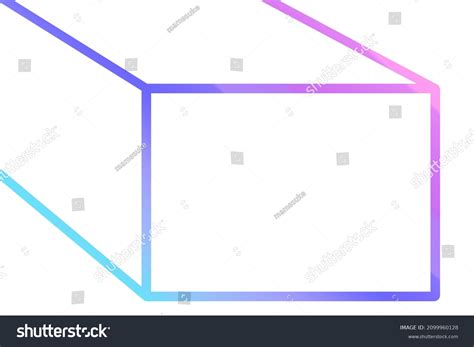 Rainbow Color Rectangular Parallelepiped Background Material Stock