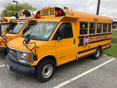 2001 Gmc Savana G3500 School Bus Govdeals