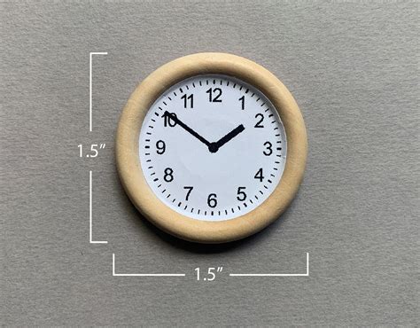 Dollhouse Clock Miniature Clock Doll House Clock Etsy Uk