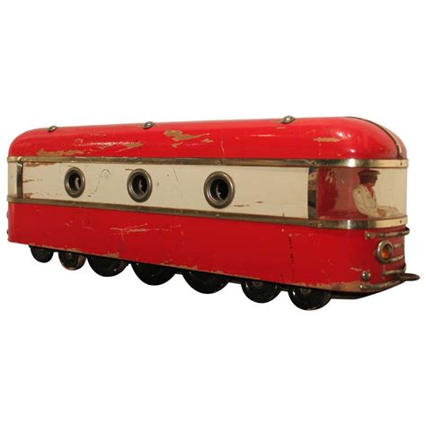 Large Scale Art Deco Wood Toy Train At 1stdibs