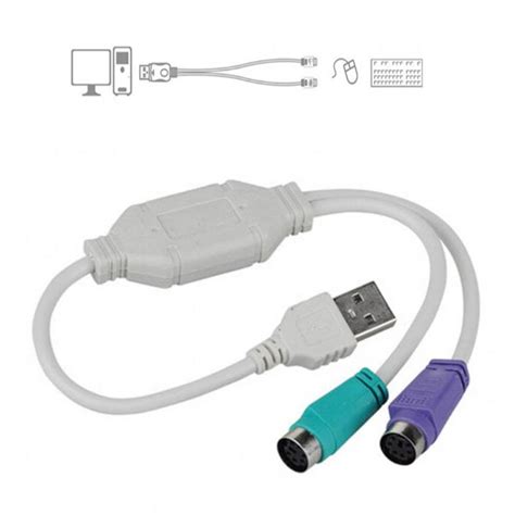 Usb To Ps2 Cable Adapter Converter Mouse Keyboard Vicedeal