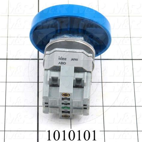 1010101 Pushbutton Switch Momentary Round Jumbo Mushroom Head