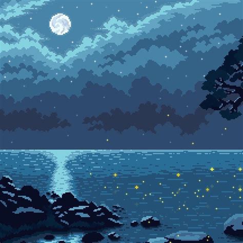 Night Sky Pixel Art