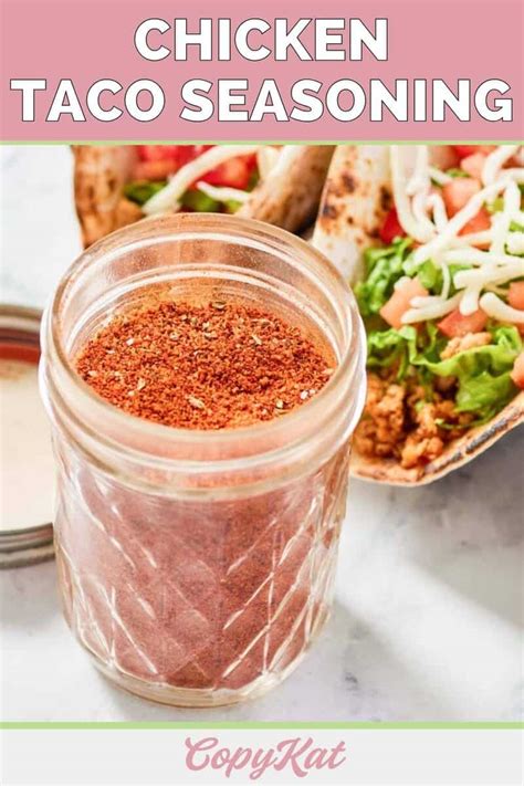 Homemade Chicken Taco Seasoning Easy Recipe 8 Spices