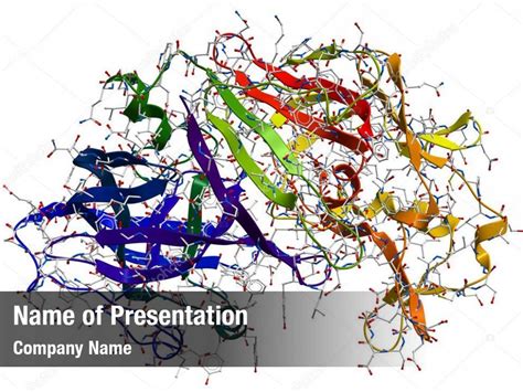 Model Enzyme Pin White Powerpoint Template Model Enzyme Pin White