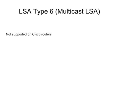 Ospf Lsa Types Explained Ppt
