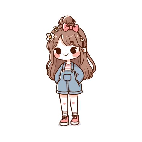 Premium Vector Hand Drawn Cute Girl Cartoon Illustration