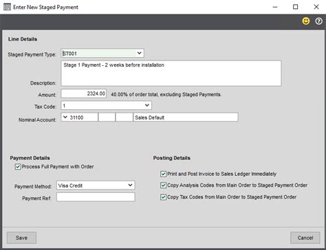Staged Payments Module For Sage 200 Professional Pkf Scs