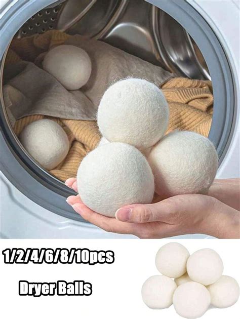 Premium Natural Wool Dryer Balls Replace Dryer Sheets And Fabric