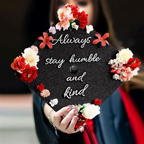 Graduation Cap Decorations Flowers Hats Off To Decorated Graduation