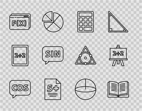 Set Line Tablet With Calculator Equation Solution Triangle Math Calculator Geometric Figure