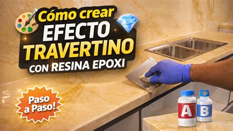Efecto Travertino Con Resina Epoxi Paso A Paso CreaciÓn Con Resina